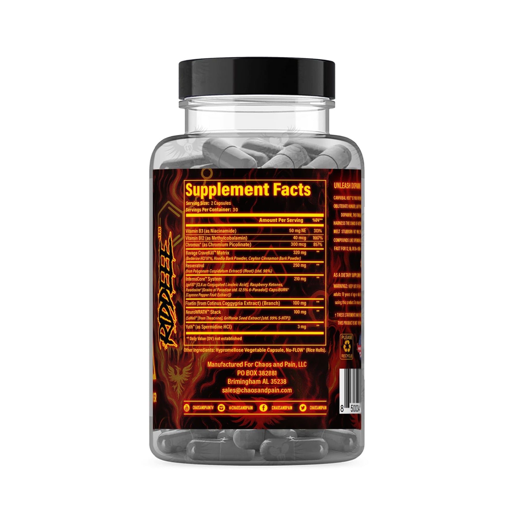 Cannibal Hex - Dopamine-Fueled Fat Destroyer - Chaos and Pain