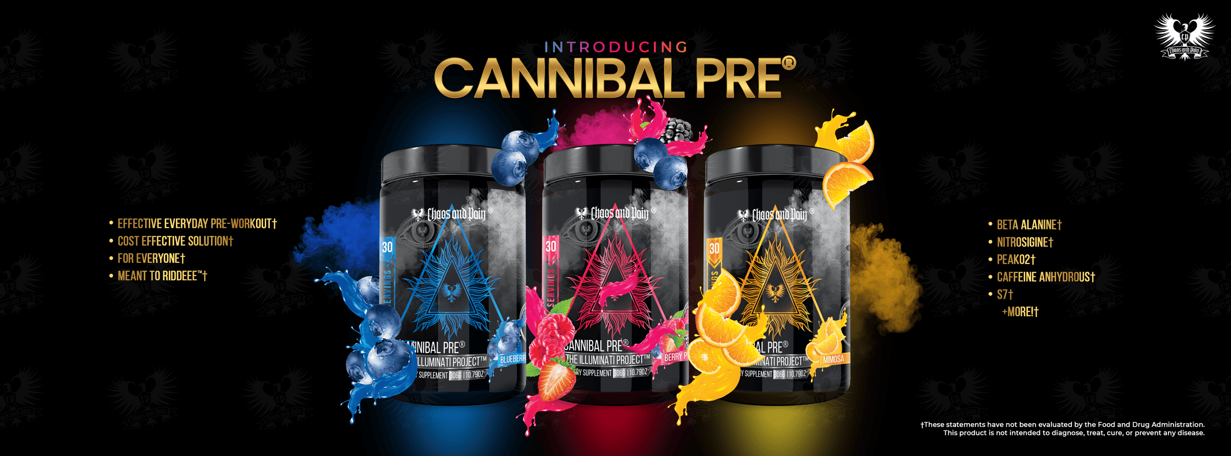 CANNIBAL PRE - EVERYDAY PRE-WORKOUT - Chaos and Pain