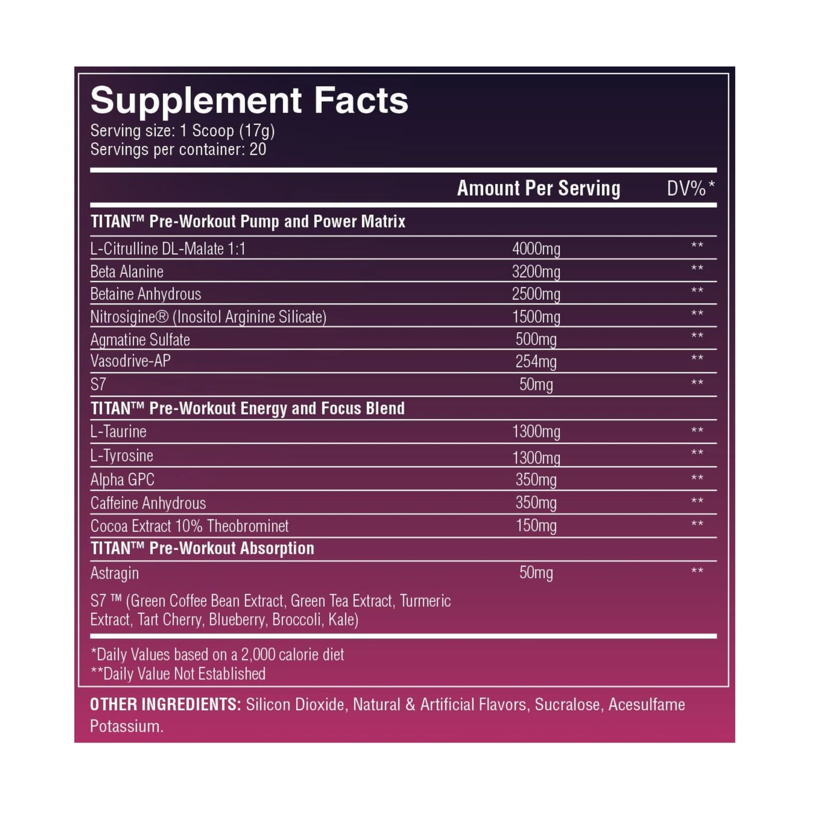 TITAN ENERGY BOOSTING PRE-WORKOUT - Chaos and Pain