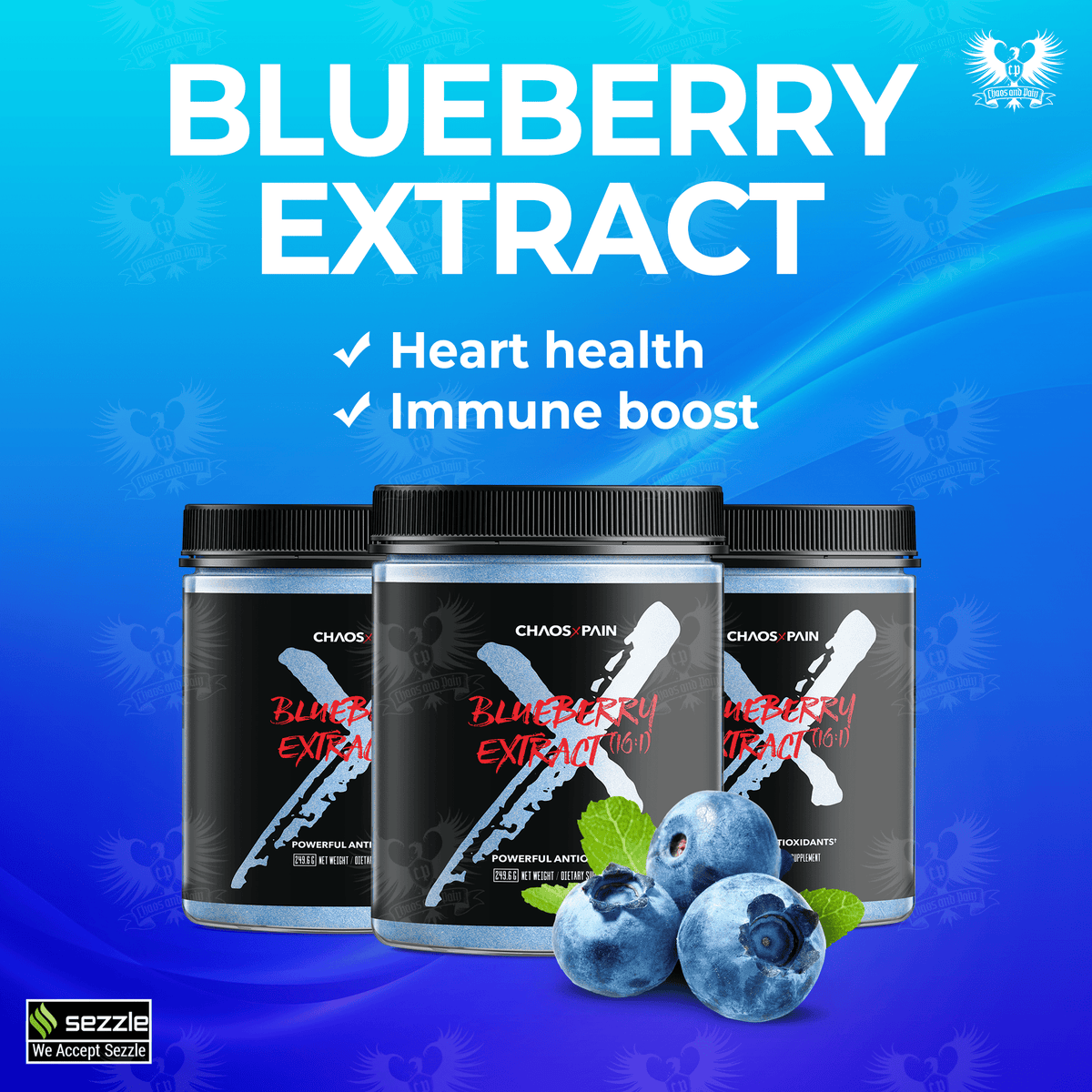 Blueberry Extract - Muscle Repair and DNA Support - Chaos and Pain