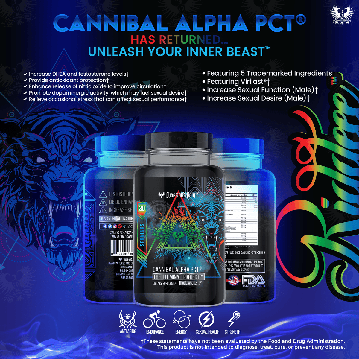 CANNIBAL ALPHA PCT TESTOSTERONE BOOSTER