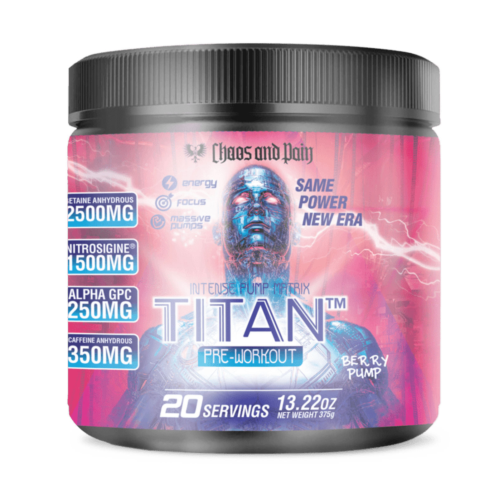 TITAN ENERGY BOOSTING PRE-WORKOUT - Chaos and Pain